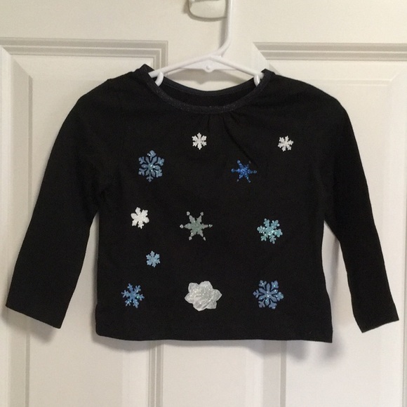 Garanimals | Shirts & Tops | Baby Girls Christmas Winter Top Snowflakes ...